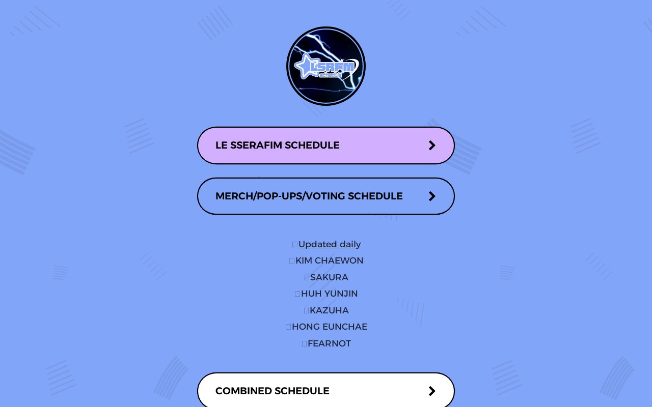 LSRFM & FEARNOT Schedules